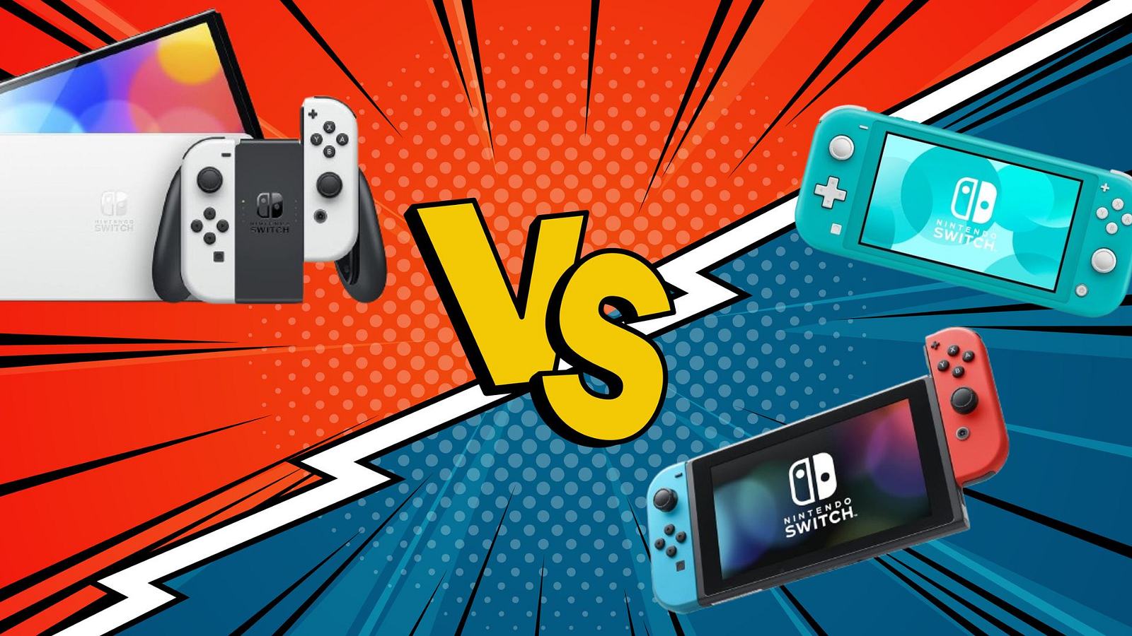 Nintendo Switch vs. Switch Lite vs. Switch OLED: Der große Konsolenvergleich